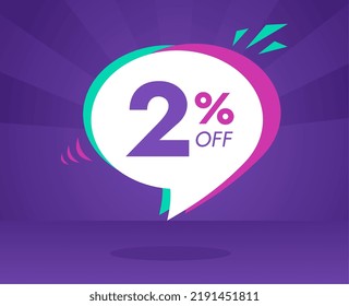 2 Off Limited Special Offer Banner Stock Vector (Royalty Free ...