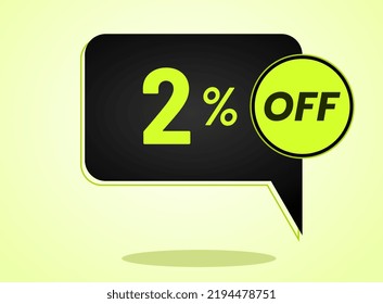 2 Off Limited Special Offer Banner Stock Vector (Royalty Free ...