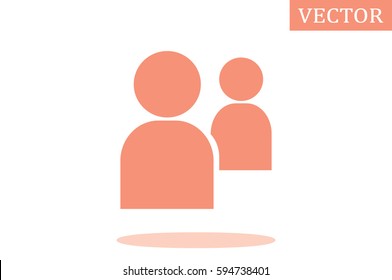 2 People Icon Vector Illustration Eps10 Stock Vector (Royalty Free ...