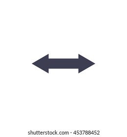 2 Side Arrow Illustration Icon Stock Vector (Royalty Free) 453788452 ...