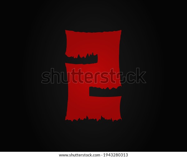 2 Vector Number Horror Bloody Scary Stock Vector (Royalty Free ...