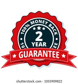 2 Year Money Back Guarantee Stock Vector (Royalty Free) 1055909909