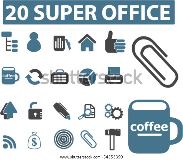 20 Business Office Signs Vector Stock Vector (Royalty Free) 54353350 ...