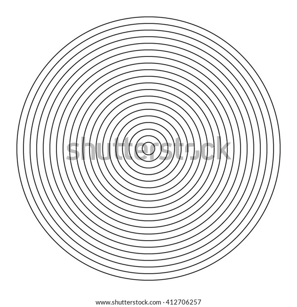 20 Circles Circles Vector Monochrome Image Stock Vector (Royalty Free ...