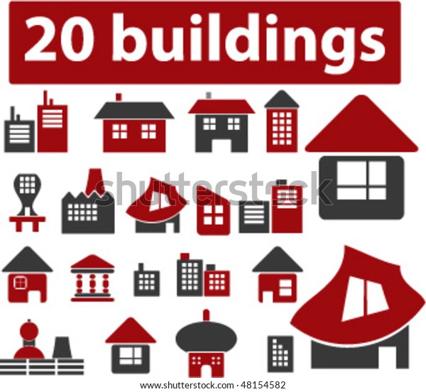 20 Cute Original Buildings Vector Stock Vector (Royalty Free) 48154582 ...