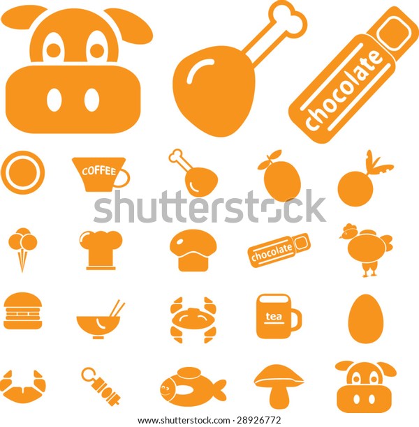 20 Food Signs Stock Vector (Royalty Free) 28926772 | Shutterstock