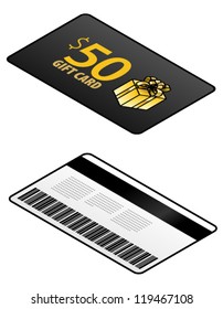 20 Gift Card Front Back Stock Vector (Royalty Free) 119467108 ...