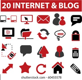 20 Internet Blog Signs Vector Stock Vector (Royalty Free) 60455578 ...