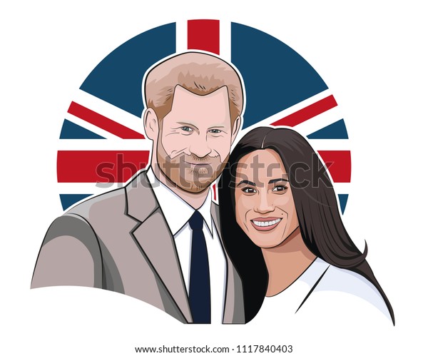 20 Jun 2018 Prince Harry Meghan Stock Vector (Royalty Free) 1117840403 ...