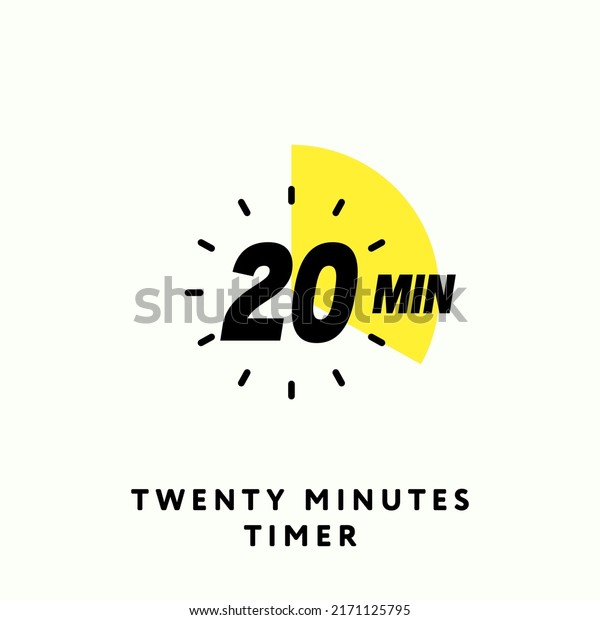 20 Minutes Timer Icon Modern Flat: เวกเตอร์สต็อก (ปลอดค่าลิขสิทธิ์ ...