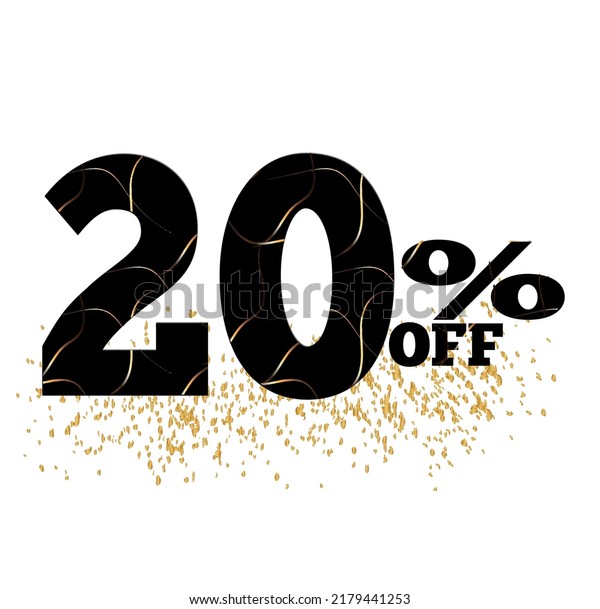 20 Off Banner Twenty Percent Discount Stock Vector (Royalty Free ...