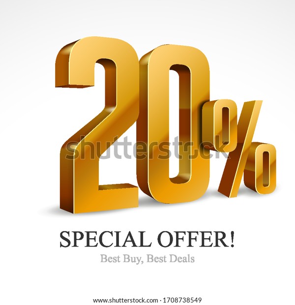 20 % De Réduction Sur L'Offre : image vectorielle de stock (libre de ...