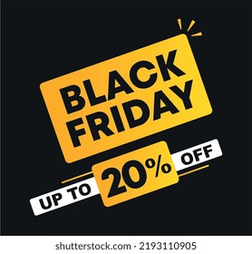 20 Off Vector Illustration Black Friday Stock Vector (Royalty Free ...