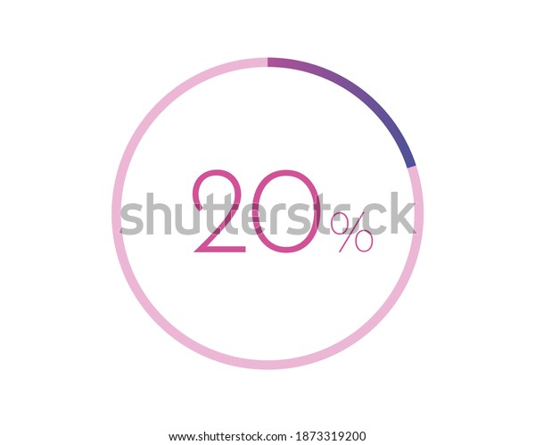 20 Percent Circle Chart Symbol 20 Stock Vector (Royalty Free ...