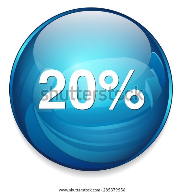 20 Percent Icon Stock Vector (Royalty Free) 285379556 | Shutterstock