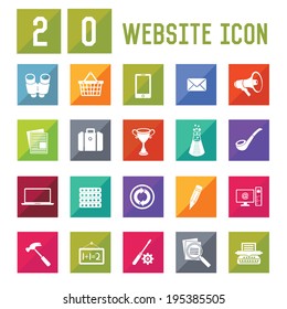 Website Icon Setcolor Vector Stock Vector (Royalty Free) 203139016 ...