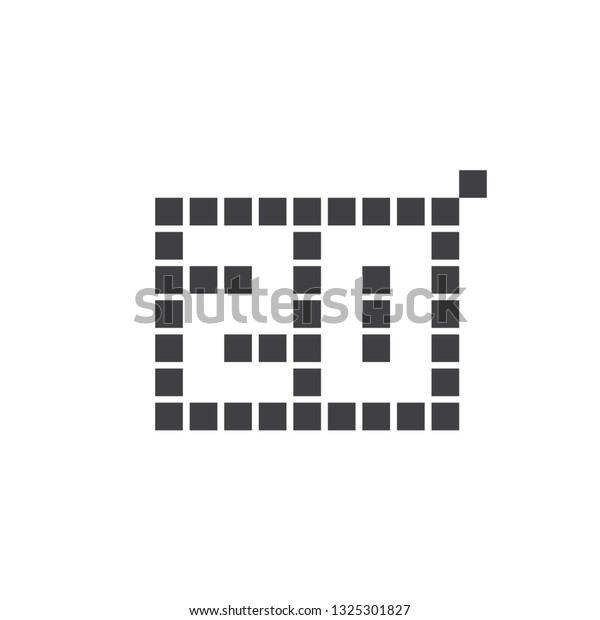 20 Year Anniversary Pixel Number Vector Stock Vector (Royalty Free ...