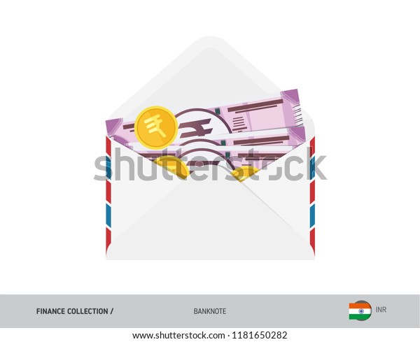 2000 Indian Rupee Banknote Flat Style Stock Vector (Royalty Free ...