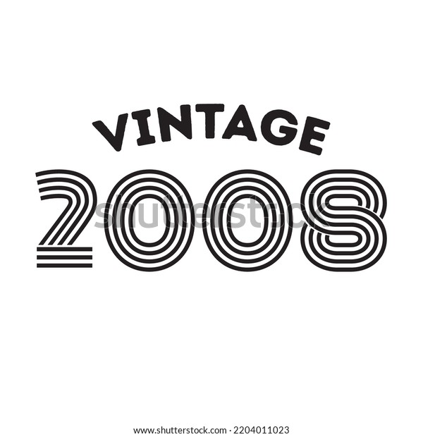 2008 Vintage Retro T Shirt Design Stock Vector (Royalty Free ...