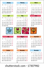2009 Calendar Stock Vector (Royalty Free) 17307982 | Shutterstock