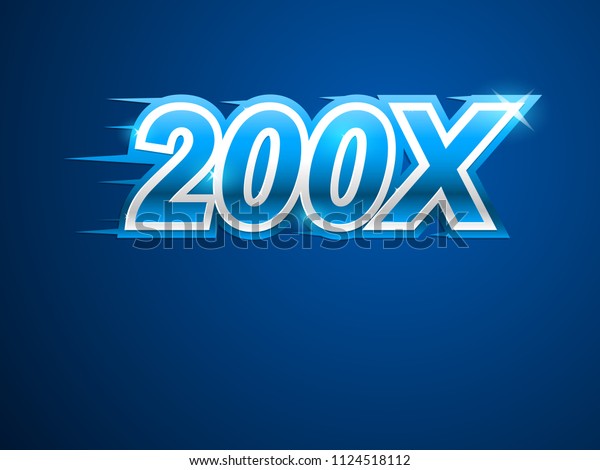 200x Blue Logo Stock Vector (Royalty Free) 1124518112 | Shutterstock