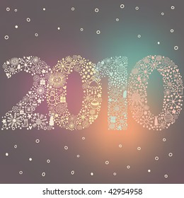 2010 Year Symbol Stock Vector (Royalty Free) 42954958