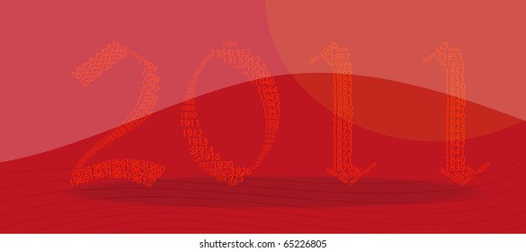 2011 Past Years Vector Illustration Stock Vector (Royalty Free ...