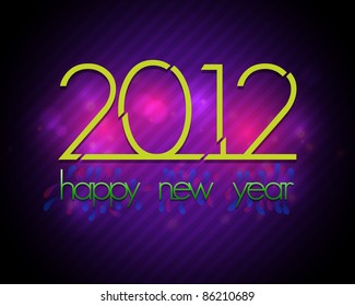 2012 Vector New Year Card Colorful Stock Vector (Royalty Free) 86210689 ...