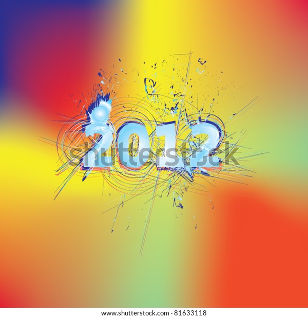 2012 Year Wall Vector Numbers Stock Vector (Royalty Free) 81633118 ...