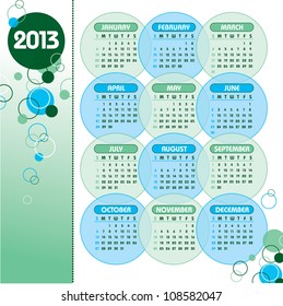 2013 Calendar Stock Vector (royalty Free) 108582047 | Shutterstock
