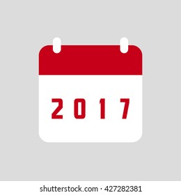 2017 Calendar Icon Stock Vector (Royalty Free) 427282381 | Shutterstock