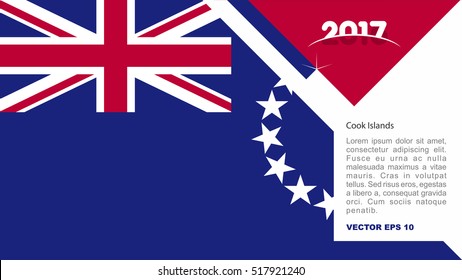 2017 Creative Card Background Cook Islands Stock Vector (Royalty Free ...