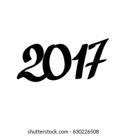 2017 Isolated Calligraphy Design Template Vector Stock Vector (Royalty ...