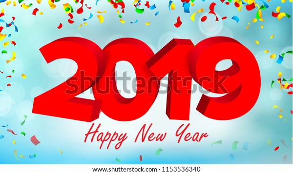 2019 3d Sign Vector Numbers 2019 Stock Vector (Royalty Free) 1153536340 ...