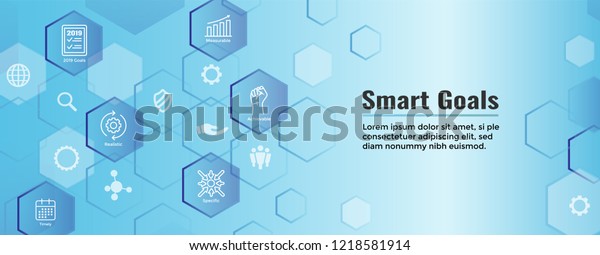 2019 Smart Goals Vector Graphic W Stock Vector (Royalty Free ...