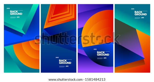 2020 Cover Poster Design Template Magazine Stock Vector (Royalty Free ...