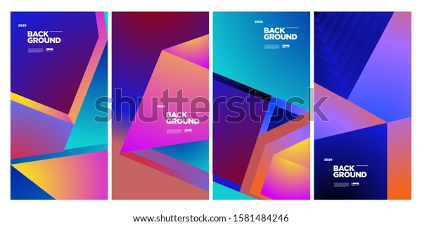 2020 Cover Poster Design Template Magazine Stock Vector (Royalty Free ...