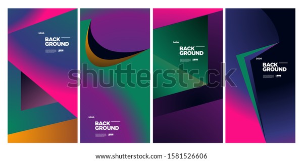 2020 Cover Poster Design Template Magazine Stock Vector (Royalty Free ...