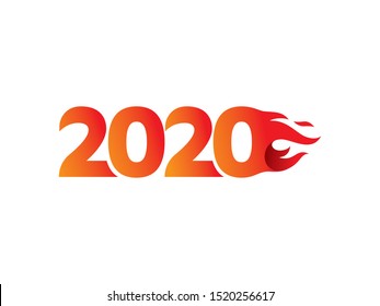 2020 Logo Text Design Template Stock Vector (Royalty Free) 1520256617 ...