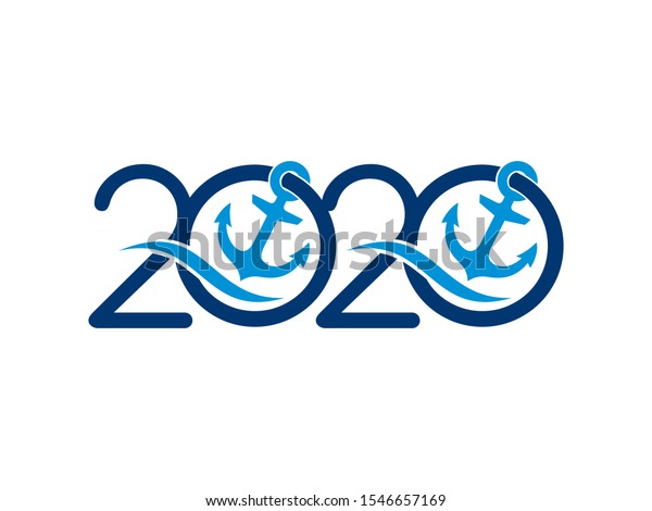 2020 Logo Text Design Template Stock Vector (Royalty Free) 1546657169 ...