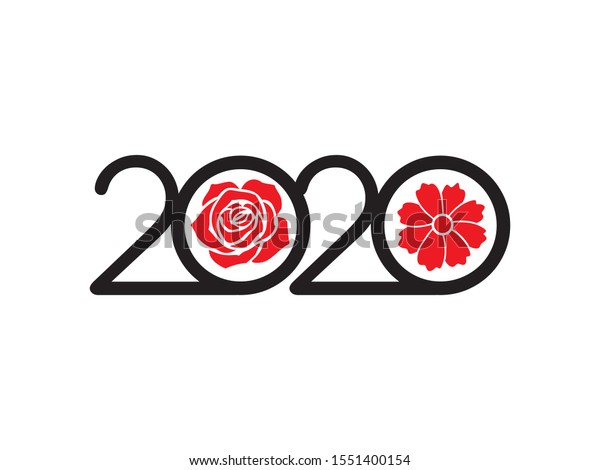 2020 Logo Text Design Template Stock Vector (Royalty Free) 1551400154 ...