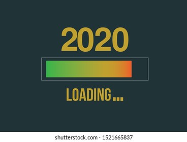 2020 Loading Calendar Background Cover Design Stock Illustration 1603435738