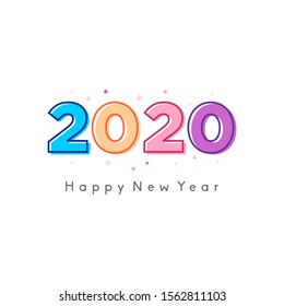 2020 Vector New Year Celebration Stock Vector (Royalty Free) 1562811103