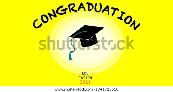 2021 Graduation Congratulations Vector Design Stock Vector (Royalty ...
