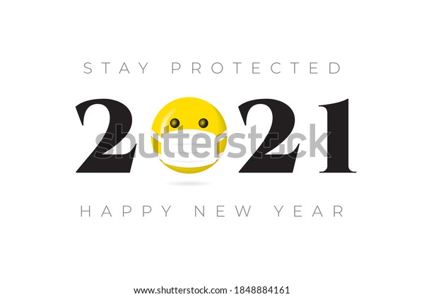 2021 Numerals Logo Halftone Style Smiling Stock Vector (Royalty Free ...