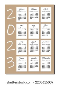 447 Watercolor 2023 Calendar Images, Stock Photos & Vectors | Shutterstock