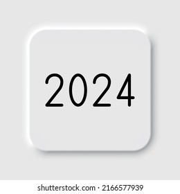 2024 Simple Icon Vector Flat Design Stock Vector (Royalty Free ...