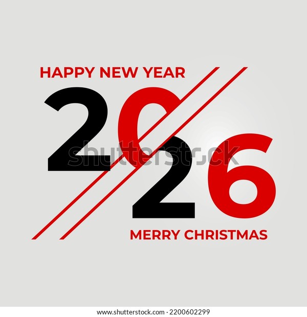 2026 Happy New Year Logo Text Stock Vector (Royalty Free) 2200602299 ...