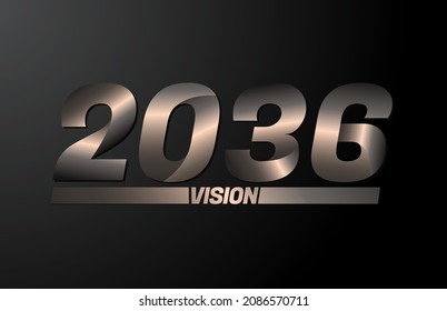 2036 Vision Text Vision 2036 New Stock Vector (Royalty Free) 2086570711 ...