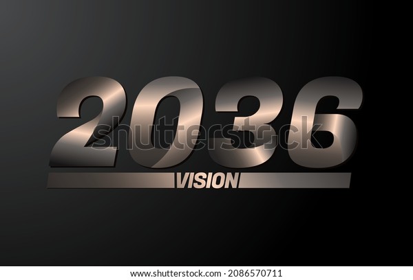 2036 Vision Text Vision 2036 New Stock Vector (Royalty Free) 2086570711 ...